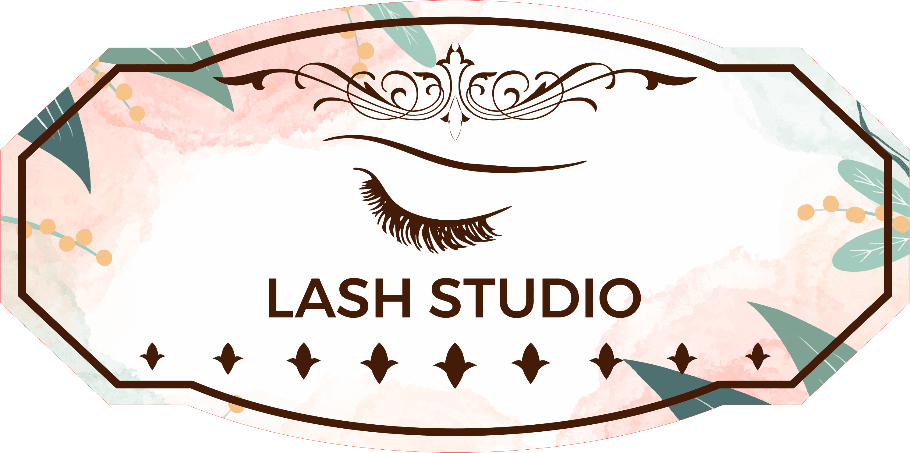 Victorian Plus Lash Studio Door or Wall Sign | Colorful Business ...