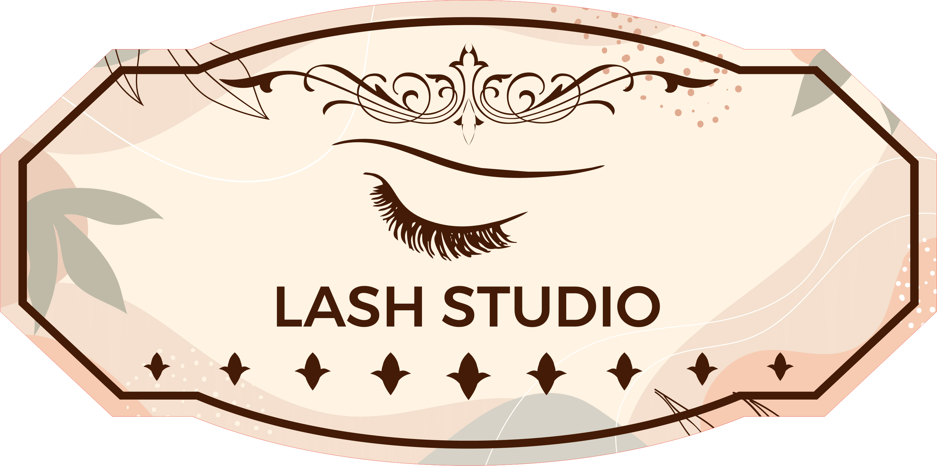 Victorian Plus Lash Studio Door or Wall Sign | Colorful Business ...