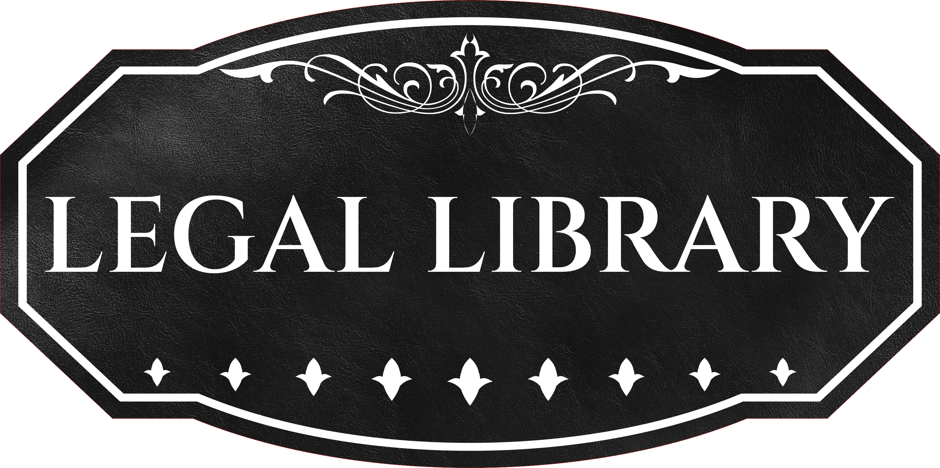 Victorian Plus Legal Library Wall or Door Sign Leather | Legal and ...