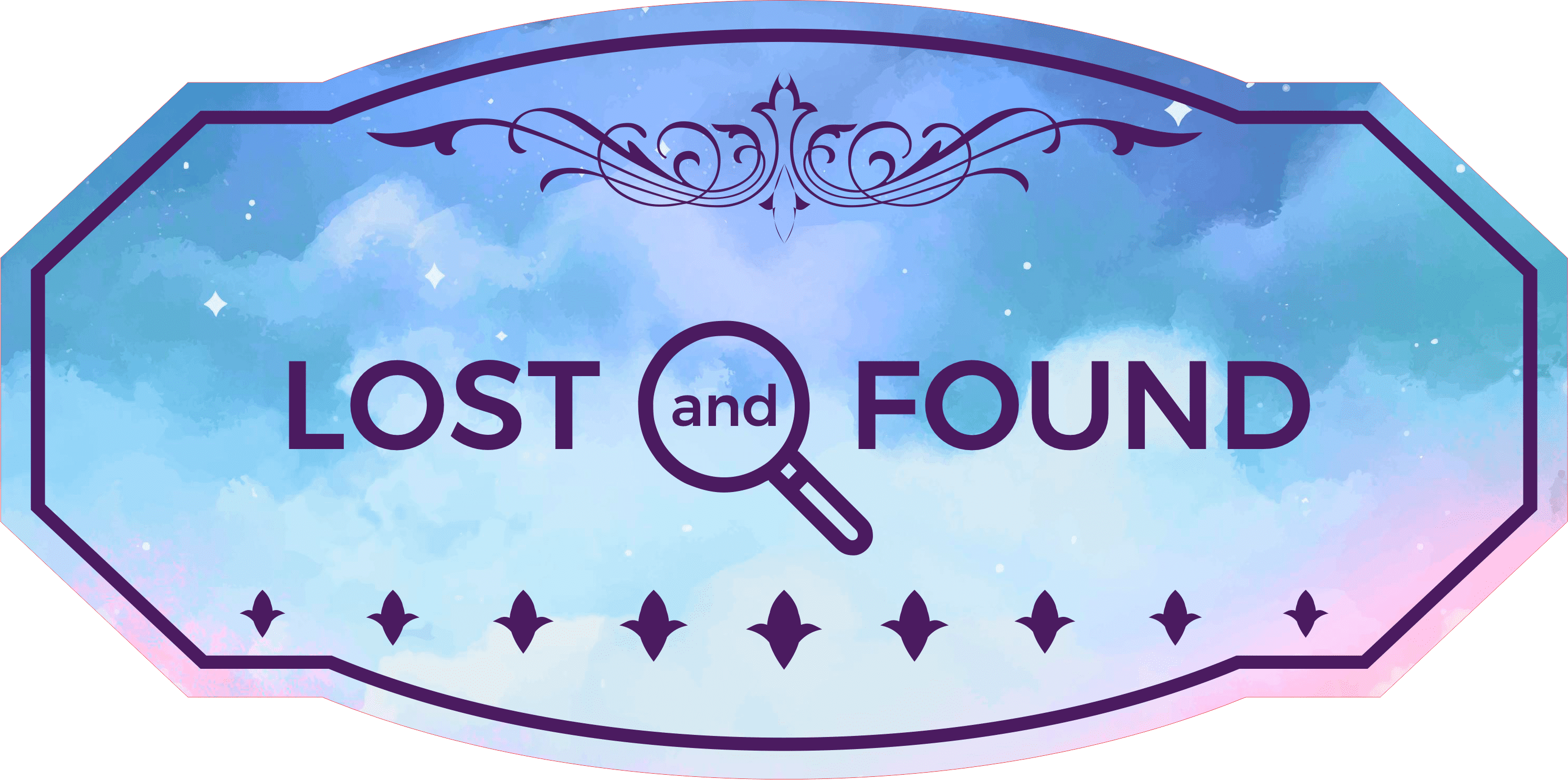 Victorian Plus Lost and Found Door or Wall Sign | Colorful Business ...