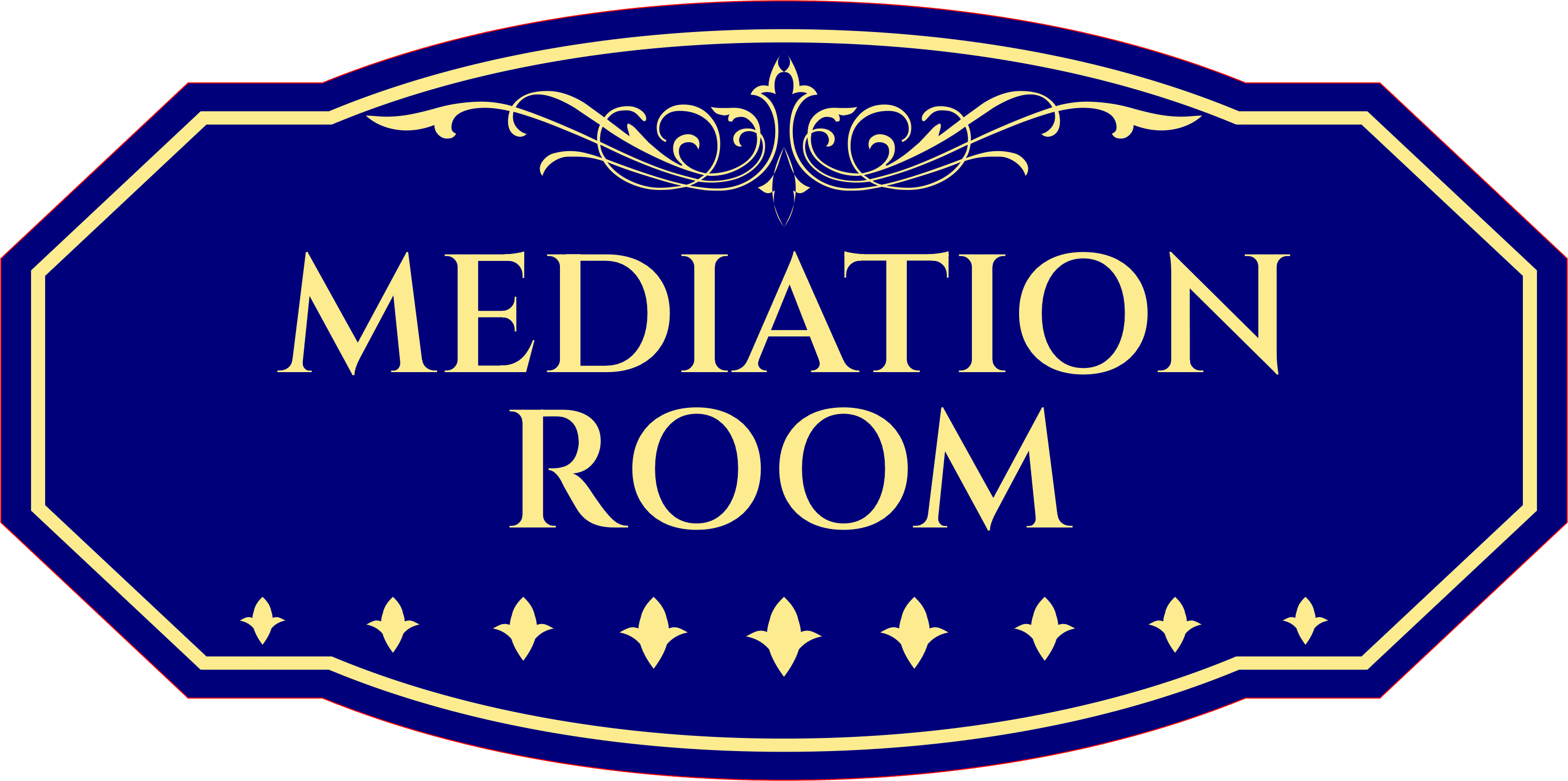Victorian Plus Mediation Room Wall or Door Sign - Blue | Legal and ...