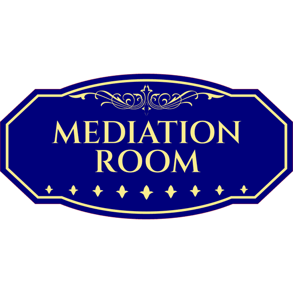 Victorian Plus Mediation Room Wall or Door Sign - Blue | Legal and ...