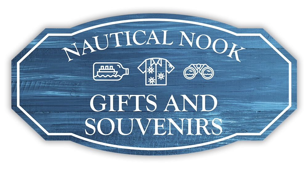 Victorian Plus Nautical Nook – Gifts and Souvenirs Wall or Door Sign ...