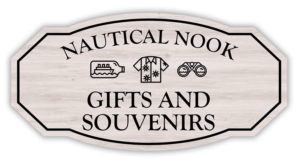 Victorian Plus Nautical Nook – Gifts and Souvenirs Wall or Door Sign ...