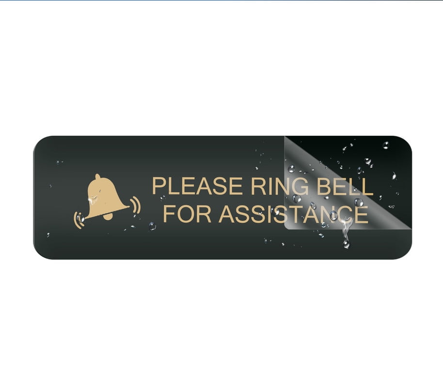 Victorian Plus Please Ring Bell For Assistance Door Or Wall Sign ...