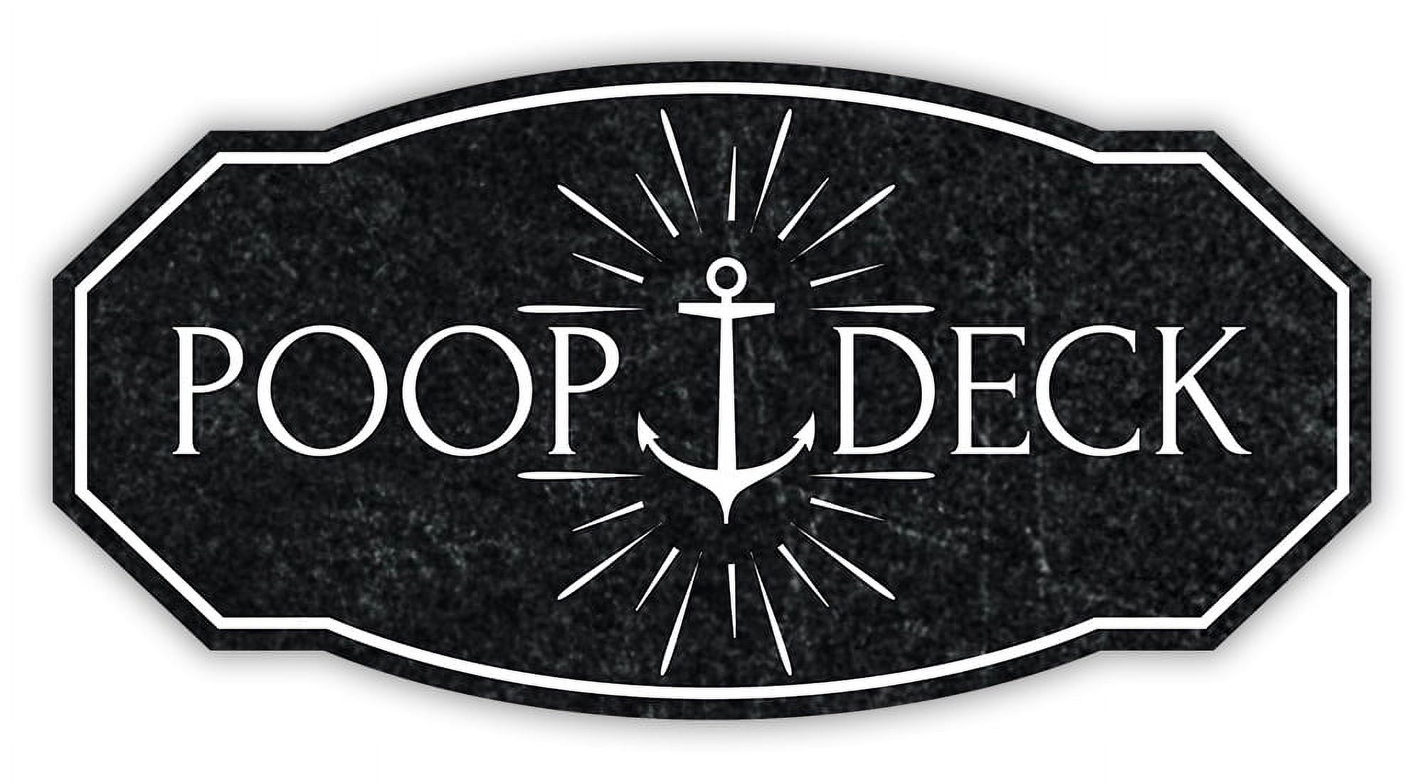 Victorian Plus Poop Deck Wall or Door Sign | Easy Installation ...
