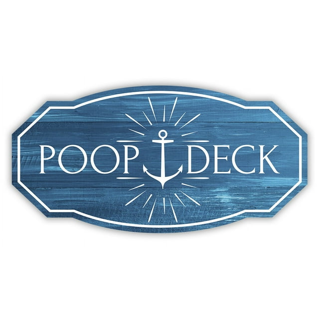 Victorian Plus Poop Deck Wall or Door Sign | Easy Installation ...