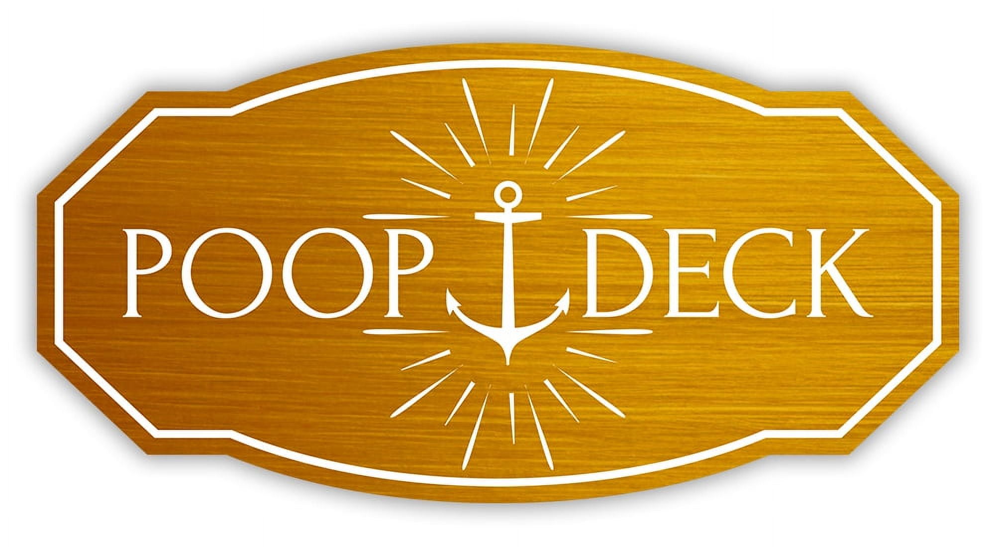 Victorian Plus Poop Deck Wall or Door Sign | Easy Installation ...