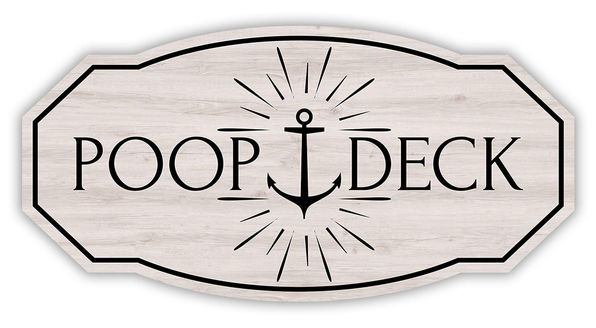 Victorian Plus Poop Deck Wall or Door Sign | Easy Installation ...