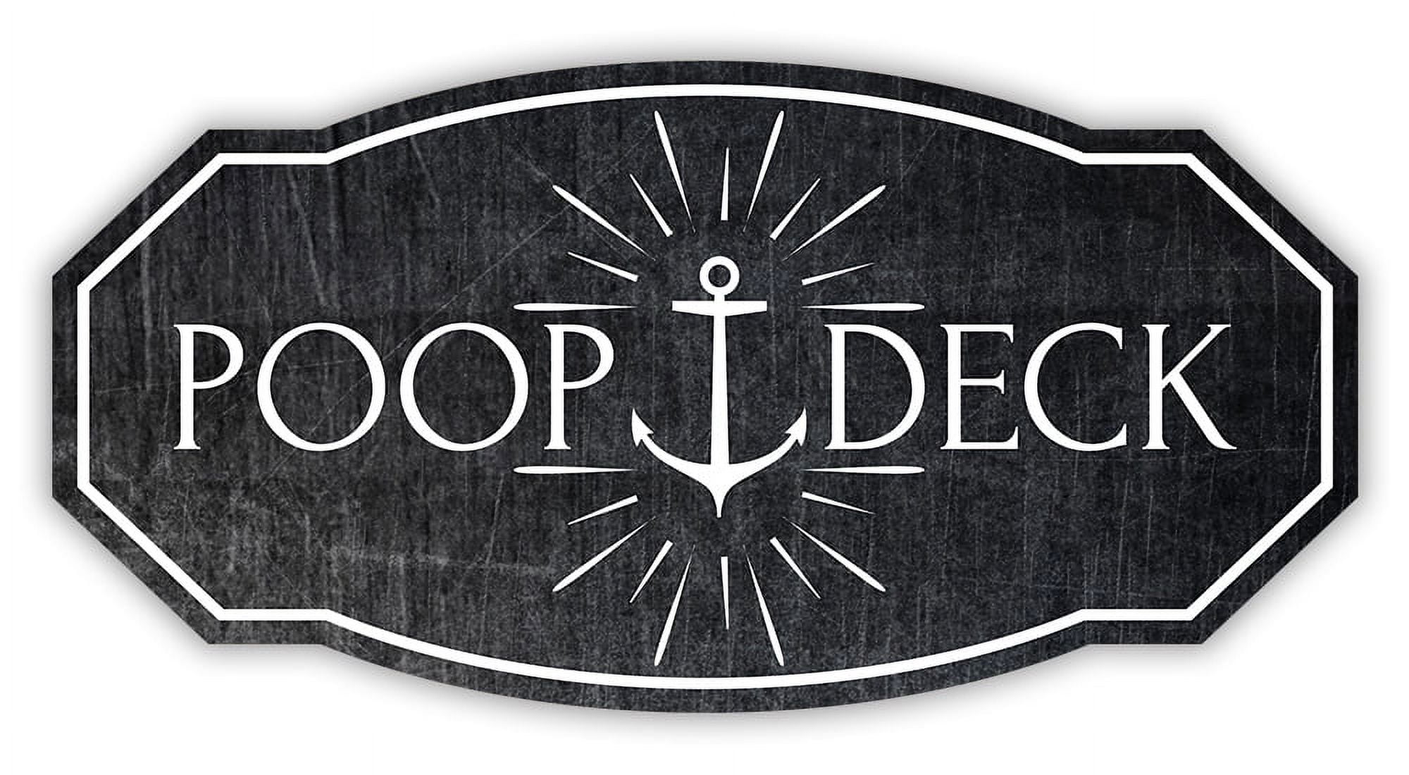 Victorian Plus Poop Deck Wall or Door Sign | Easy Installation ...