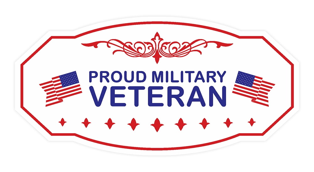 Victorian Plus Proud Military Veteran Wall or Door Sign | Honor ...
