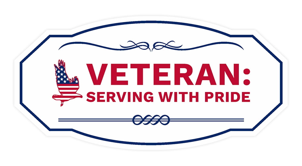 Victorian Plus Veteran: Serving with Pride Wall or Door Sign| Honor ...
