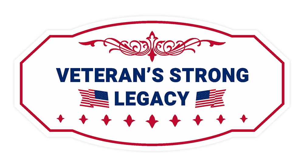 Victorian Plus Veteran's Strong Legacy Wall or Door Sign | Honor ...