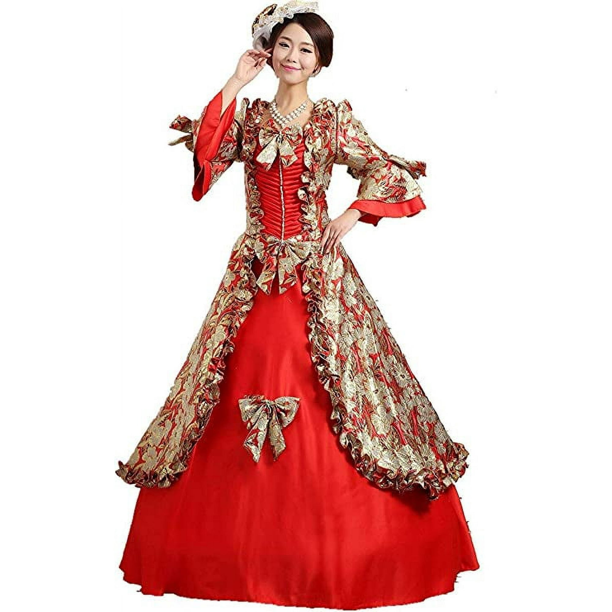 Victorian Rococo Ball Gown Costumes party Dress - Walmart.com