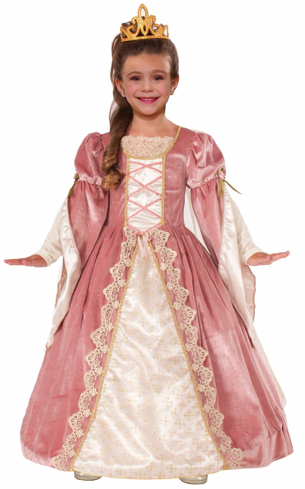RUBIES II Victorian Rose Fancy Costume for Girls Halloween with Lace-Up ...
