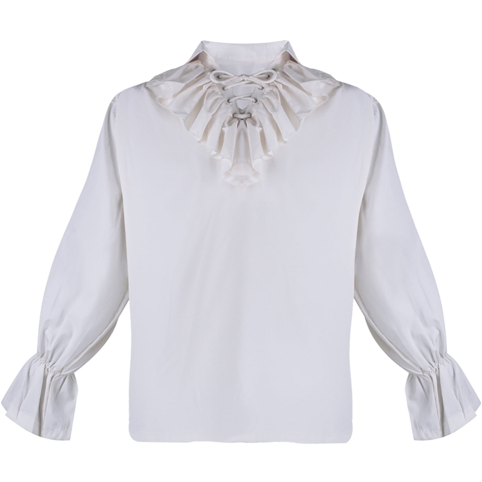 Victorian Ruffled Blouse Mens Vintage Medieval Shirts Gothic ...