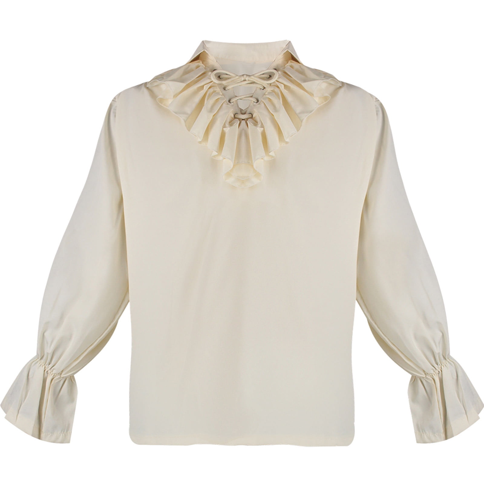 Victorian Ruffled Blouse Mens Vintage Medieval Shirts Gothic ...