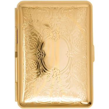 Victorian Scroll Metal-Plated Cigarette Case (Full Pack - 120s Size ...