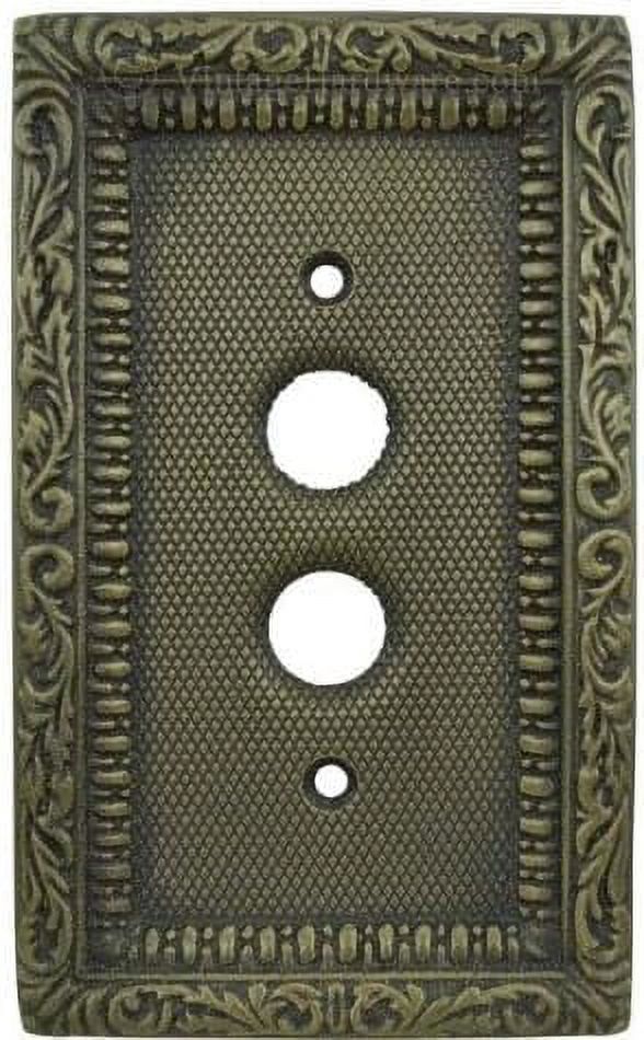 Victorian Single Gang Push Button Switchplate Cover (L-DKW7) - Walmart.com
