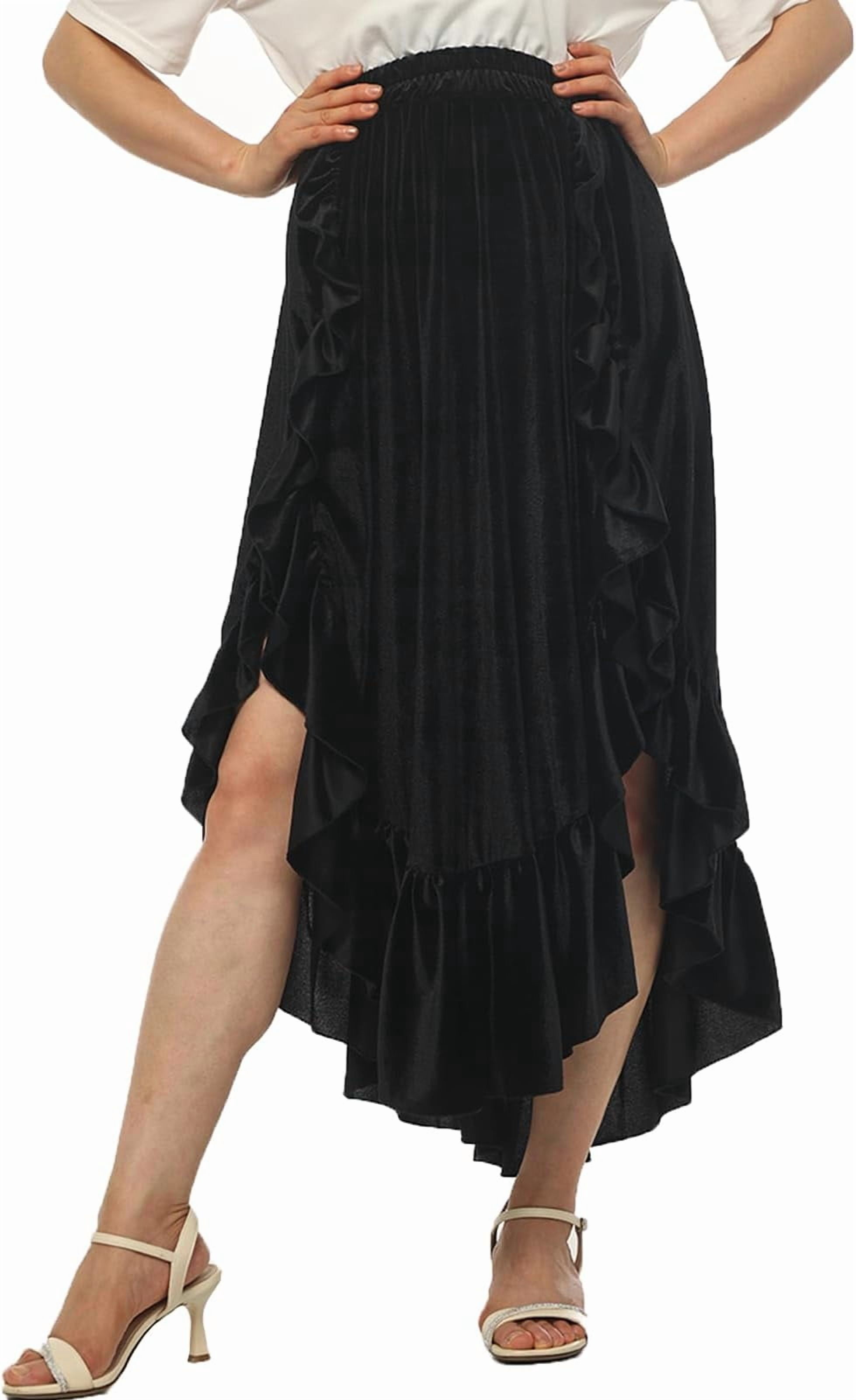 Victorian Skirts for Women, Maxi Medieval Renaissance Skirts Steampunk ...