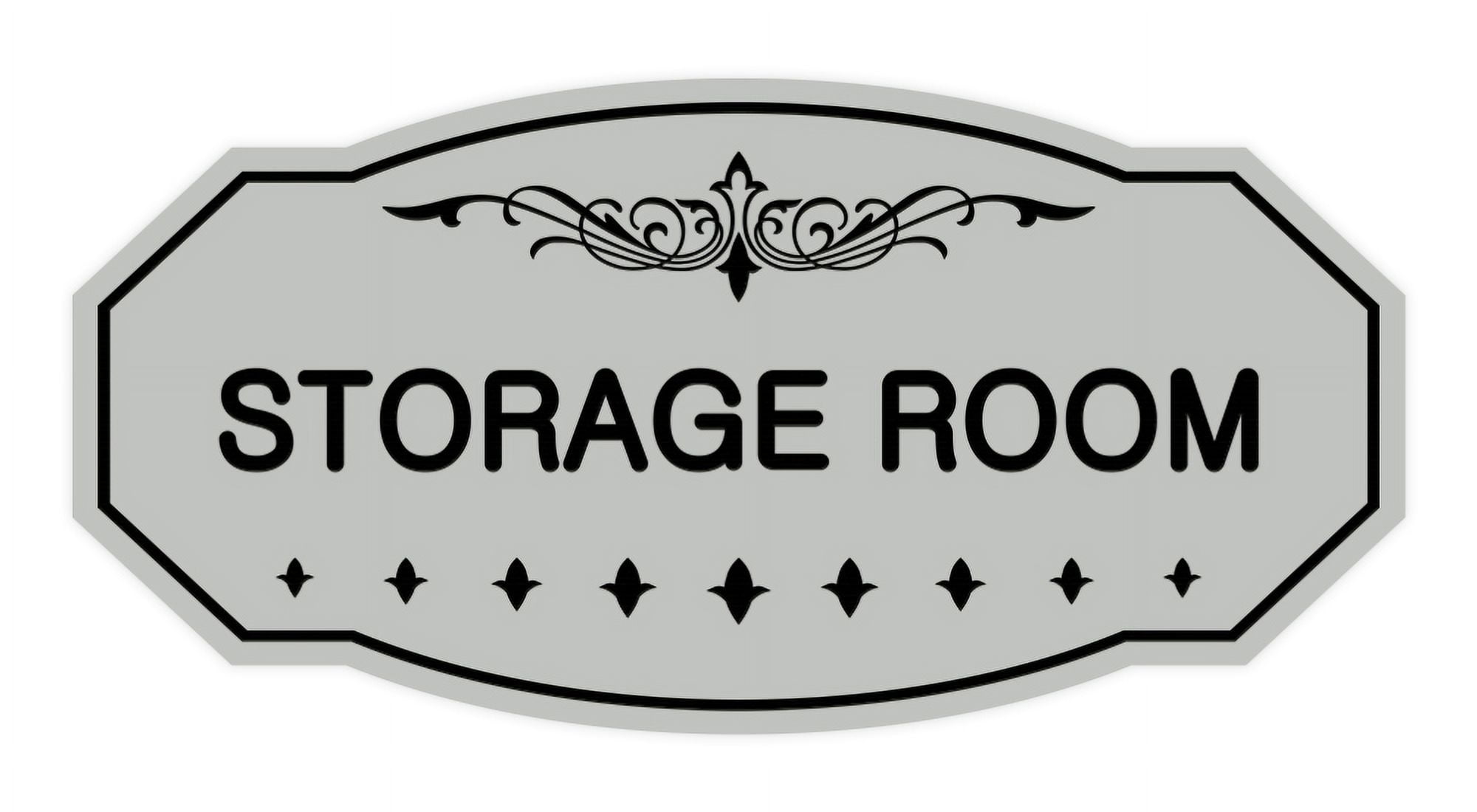 Victorian Storage Room Sign (Lt Gray) - Medium 4" X 8" - Walmart.com