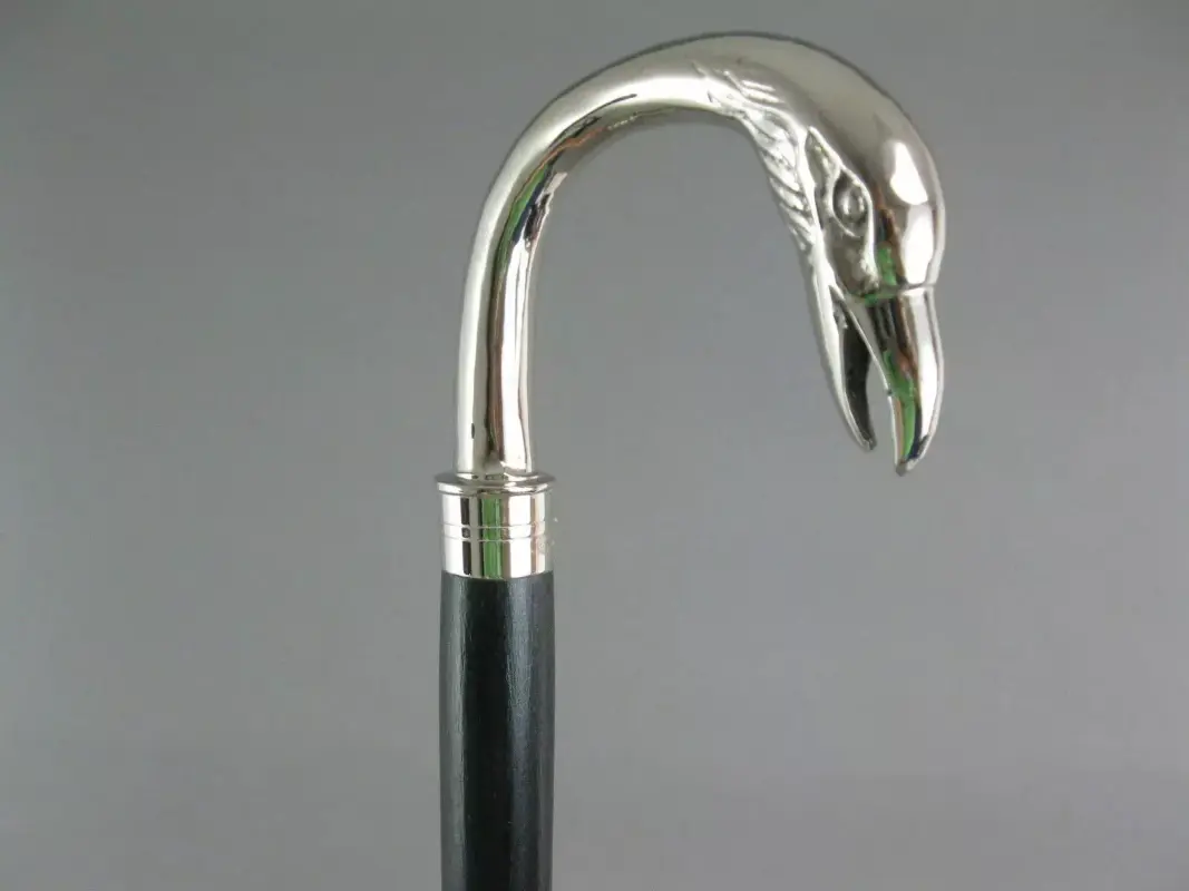 Victorian Style Bird Handle Cane Vintage Wood Walking Stick Antique ...