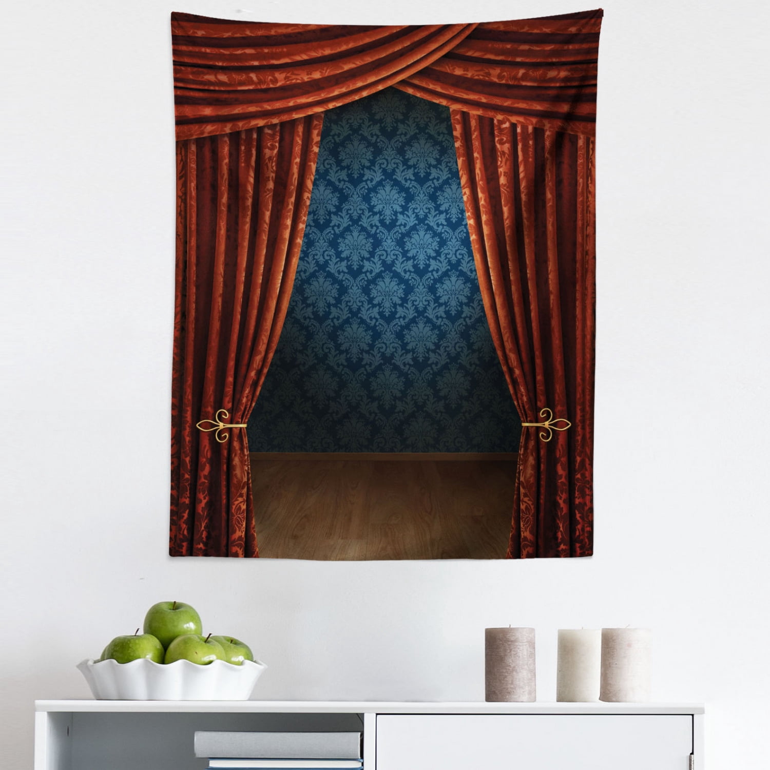 Victorian Tapestry, Grand Opening Showroom with Retro Pattern Wall ...