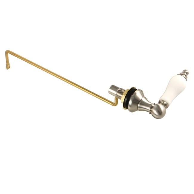 Victorian Toilet Tank Lever with Porcelain Handle, Brushed Nickel ...