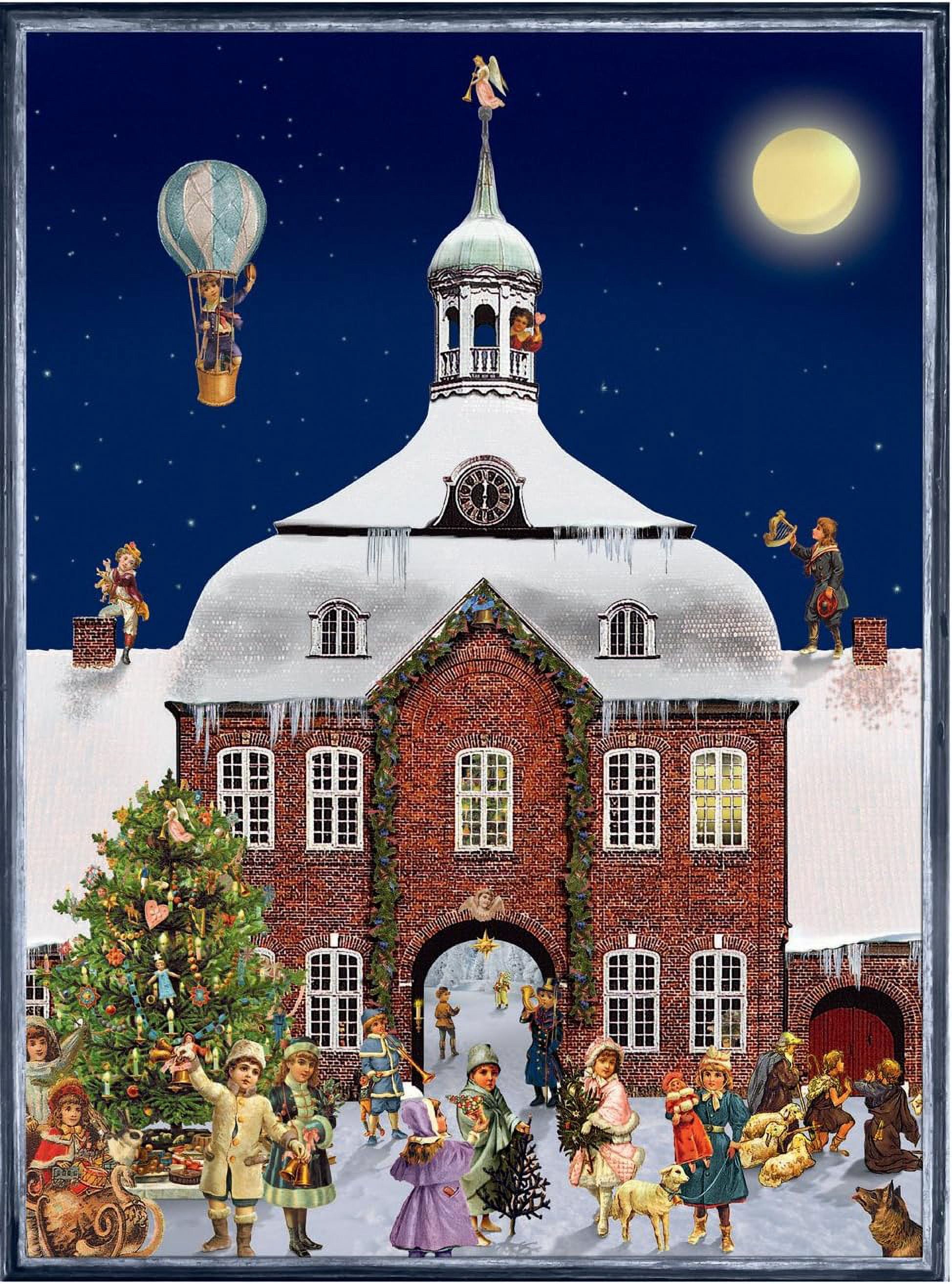Victorian Town Scene Large Advent Calendar Approx 10.5" x 14" (797 ...