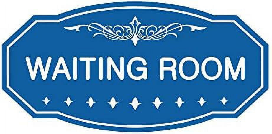 Victorian Waiting Room Sign (Blue) - Large - Walmart.com