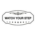 Victorian Watch Your Step Sign (White) - Small 3" X 6" - Walmart.com