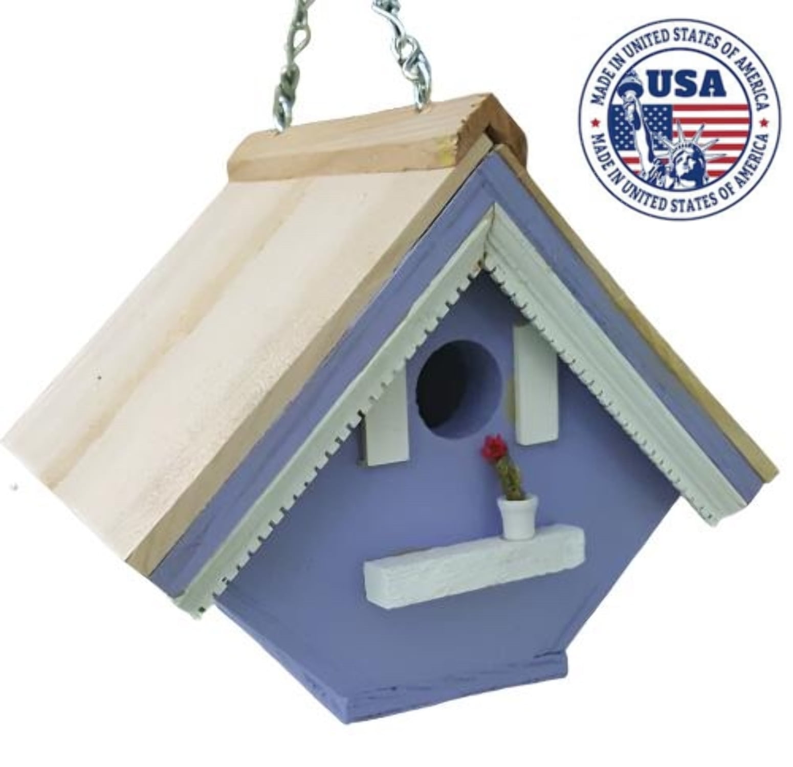 Victorian Wren Bird House (Lavender), 8", Nesting Box, Bird Houses by ...