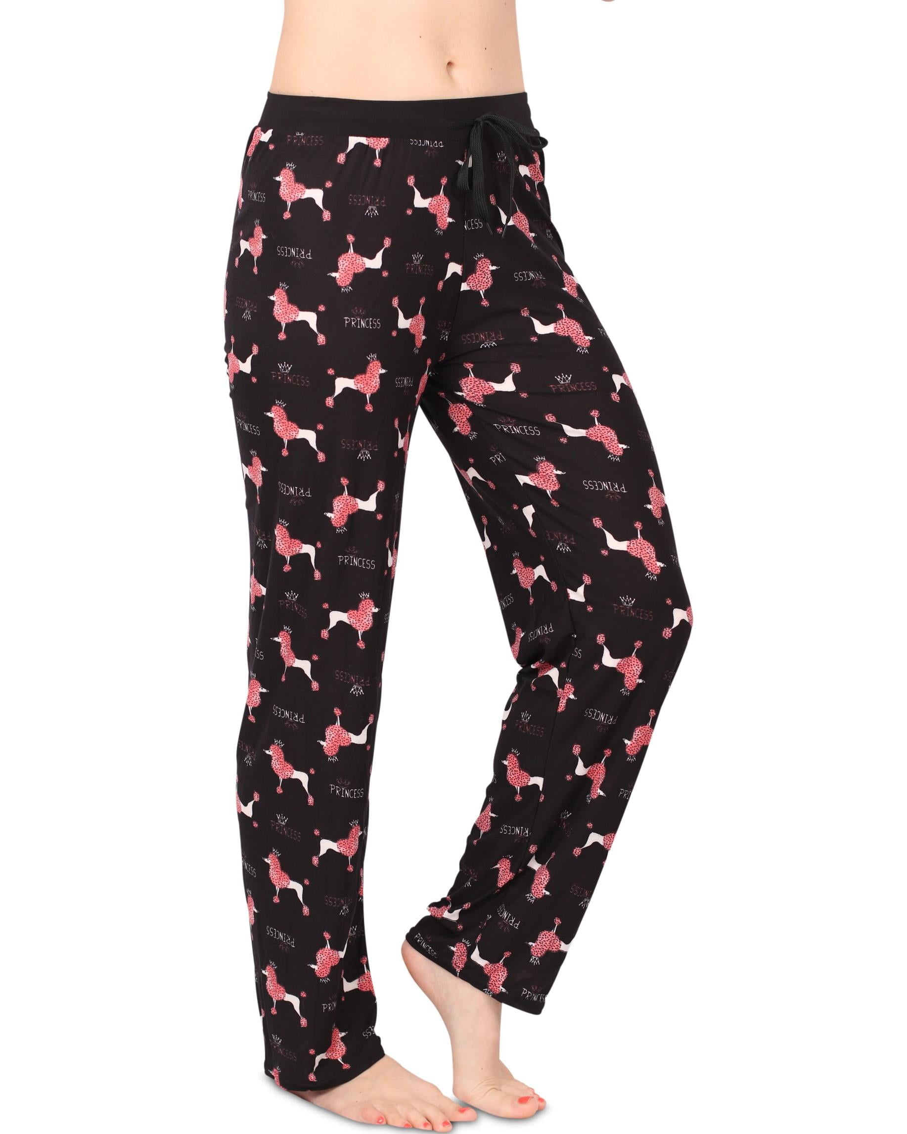 Victorias Collection Womens Pajama Pants Lounge Sleepwear, Poodle ...