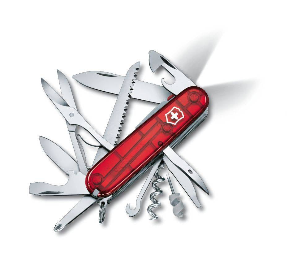 Victorinox 1.7915.T Huntsman Lite LED 21 91mm Swiss Army Pocket Knife ...