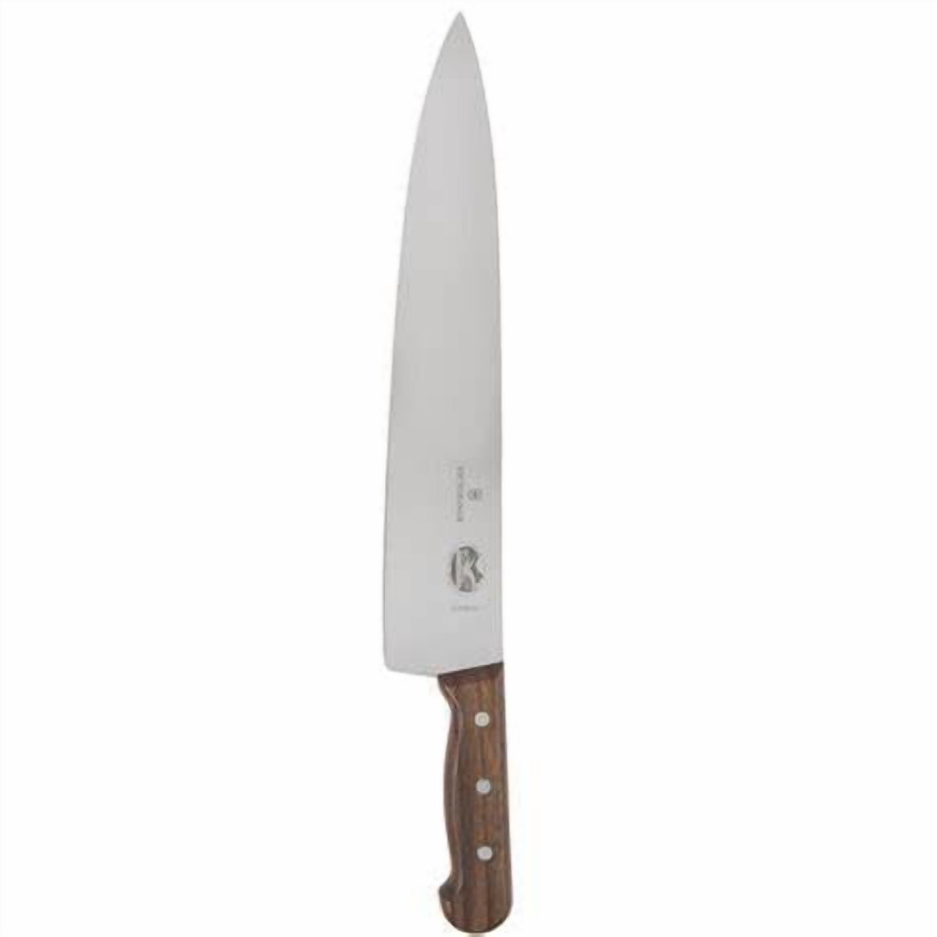 Victorinox 12" Chef Knife Rosewood Handle, Swiss Made Stainless Steel ...