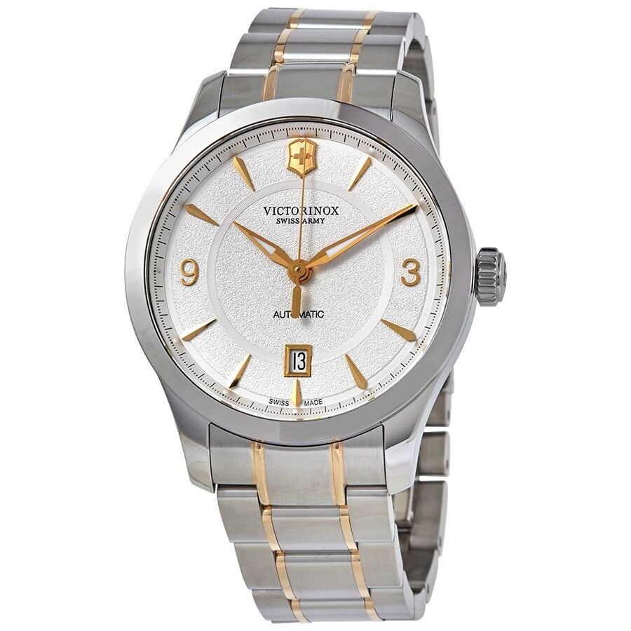 Victorinox Swiss Army Alliance Automatic Two-Tone Steel White Dial Men ...