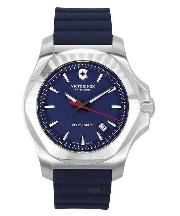Victorinox Swiss Army INOX Blue Dial Blue Rubber Men's Watch 241688.1 ...