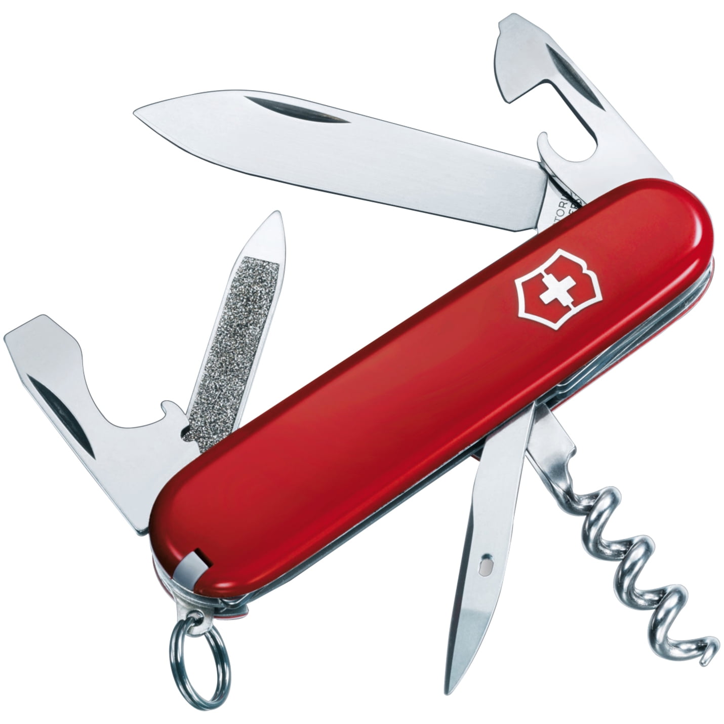 Victorinox Swiss Army Sportsman Pocket Knife (Red) - Walmart.com
