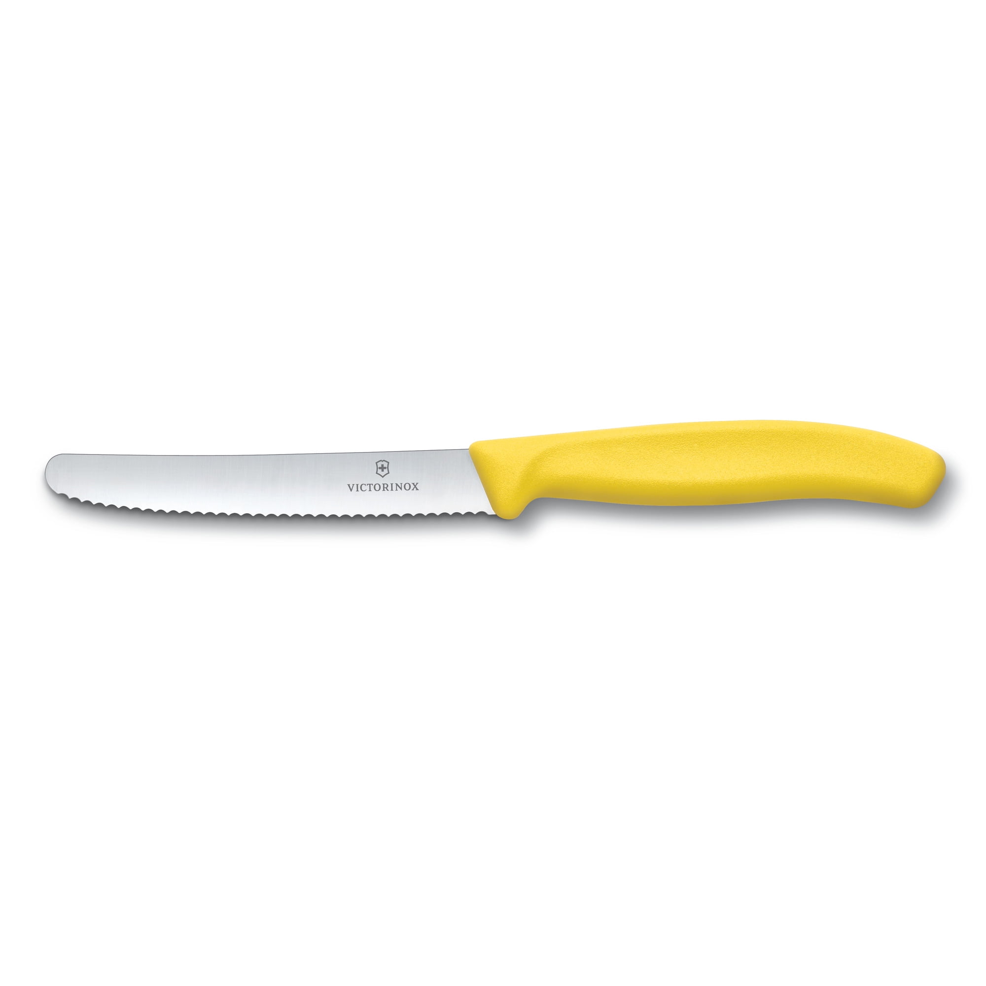 Victorinox Swiss Classic Utility Knife 4.3 Inch Wavy Edge Round Tip ...