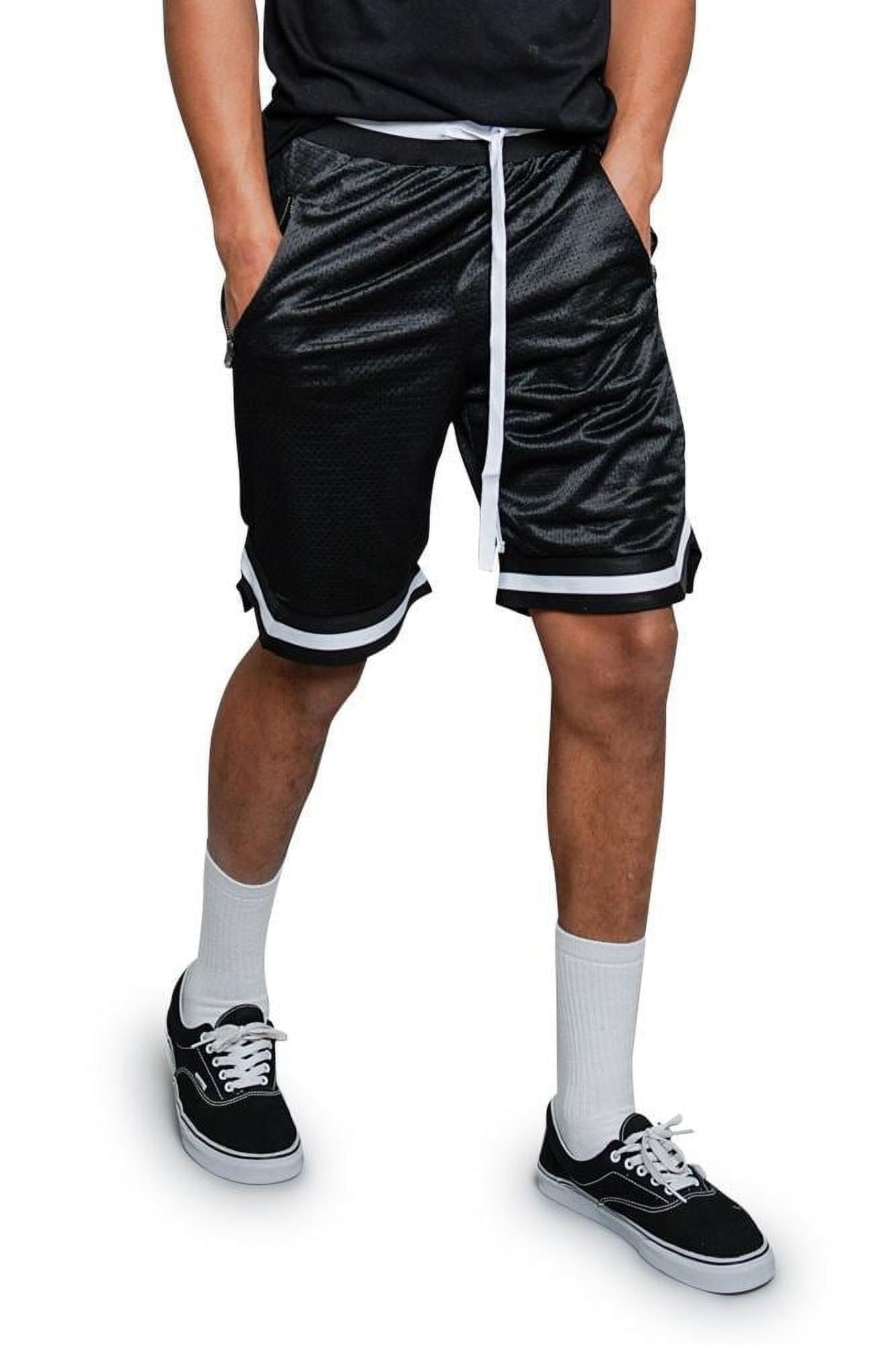 Victorious Men's Double Layered Drawstring Mesh Basketball Shorts with ...