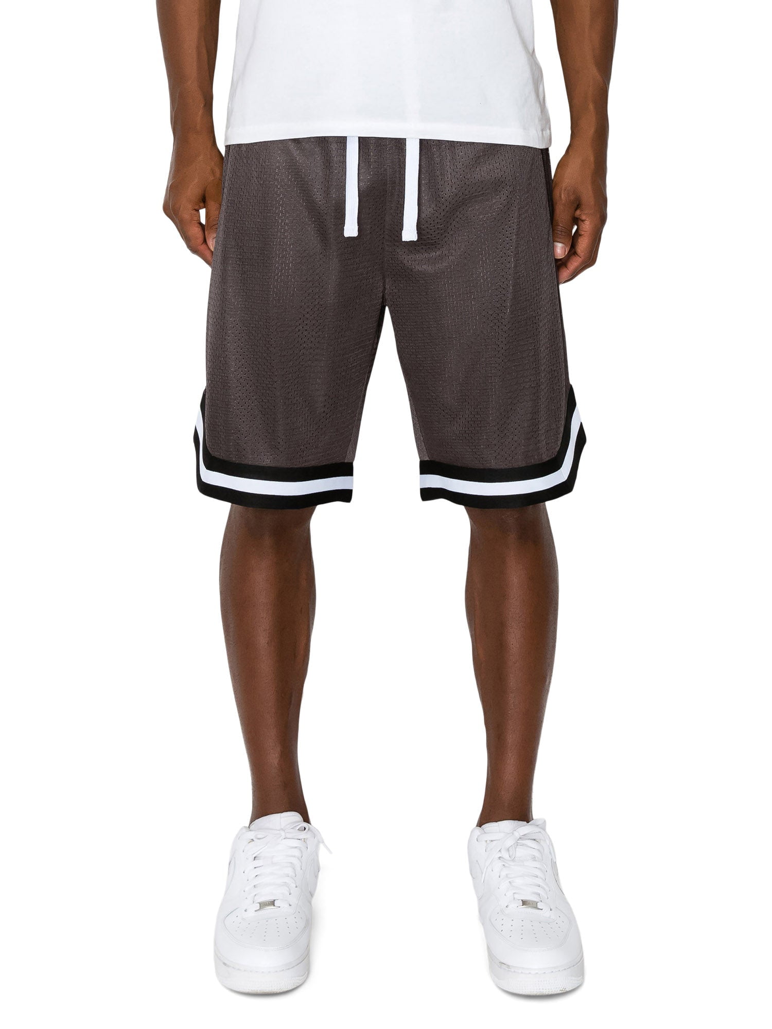 Victorious Men's Double Layered Drawstring Mesh Basketball Shorts with ...
