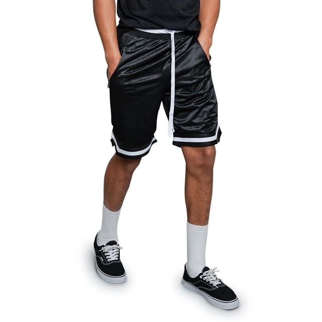 Victorious Men's Double Layered Drawstring Mesh Basketball Shorts with ...