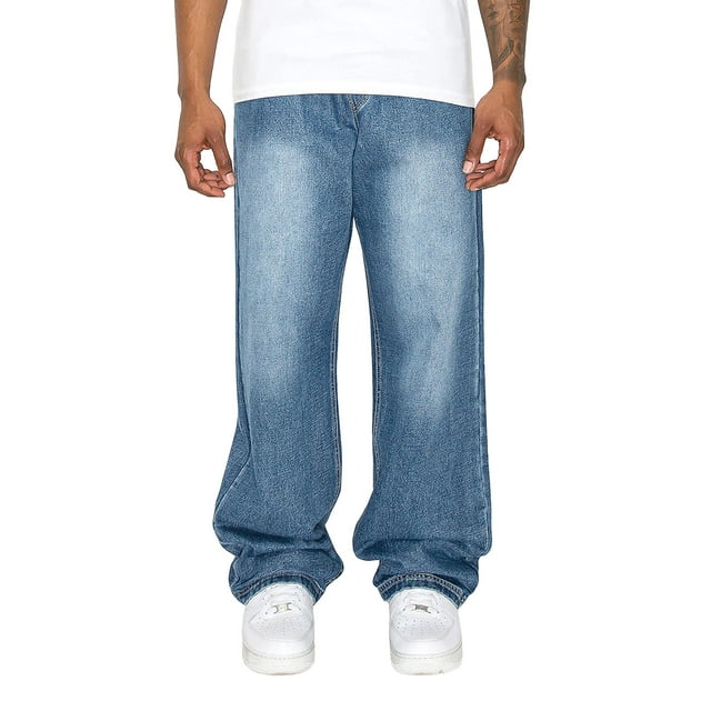 Victorious Men's Essential Baggy Denim Jogger Jeans Medium - Walmart.com