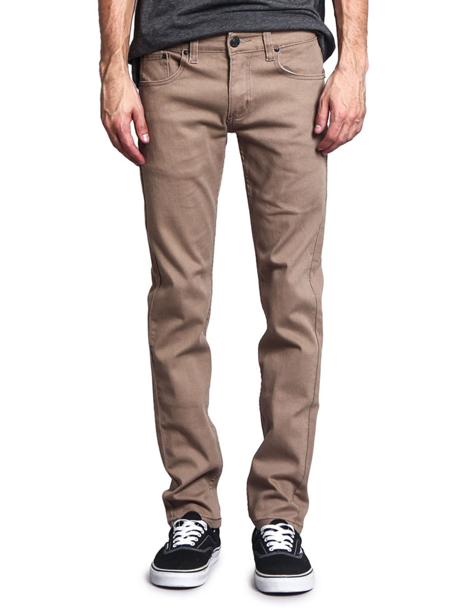Victorious Men's Skinny Fit Color Stretch Jeans, Sizes up to 42W ...