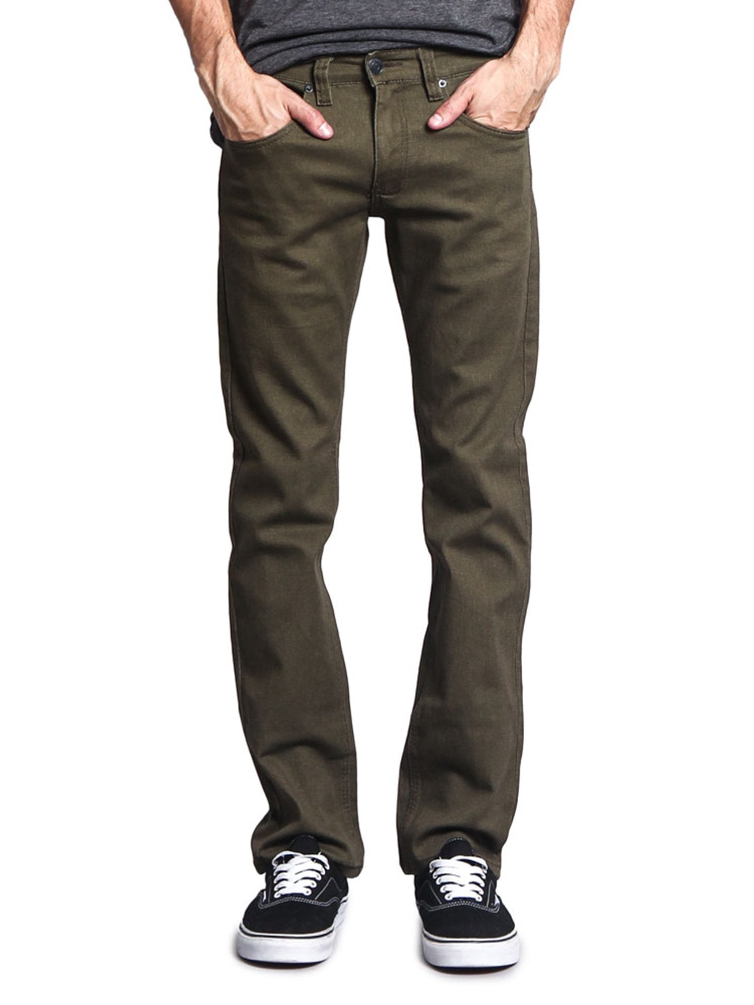 G-Style USA Men's Slim Fit Colored Stretch Jeans, Up to 44W, 97% Cotton ...