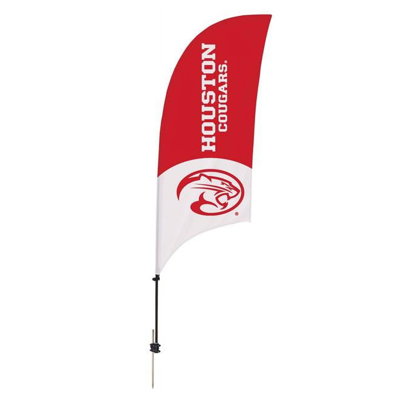 Houston Cougars 7.5' College Sports Printed Feather Flag with Spike ...