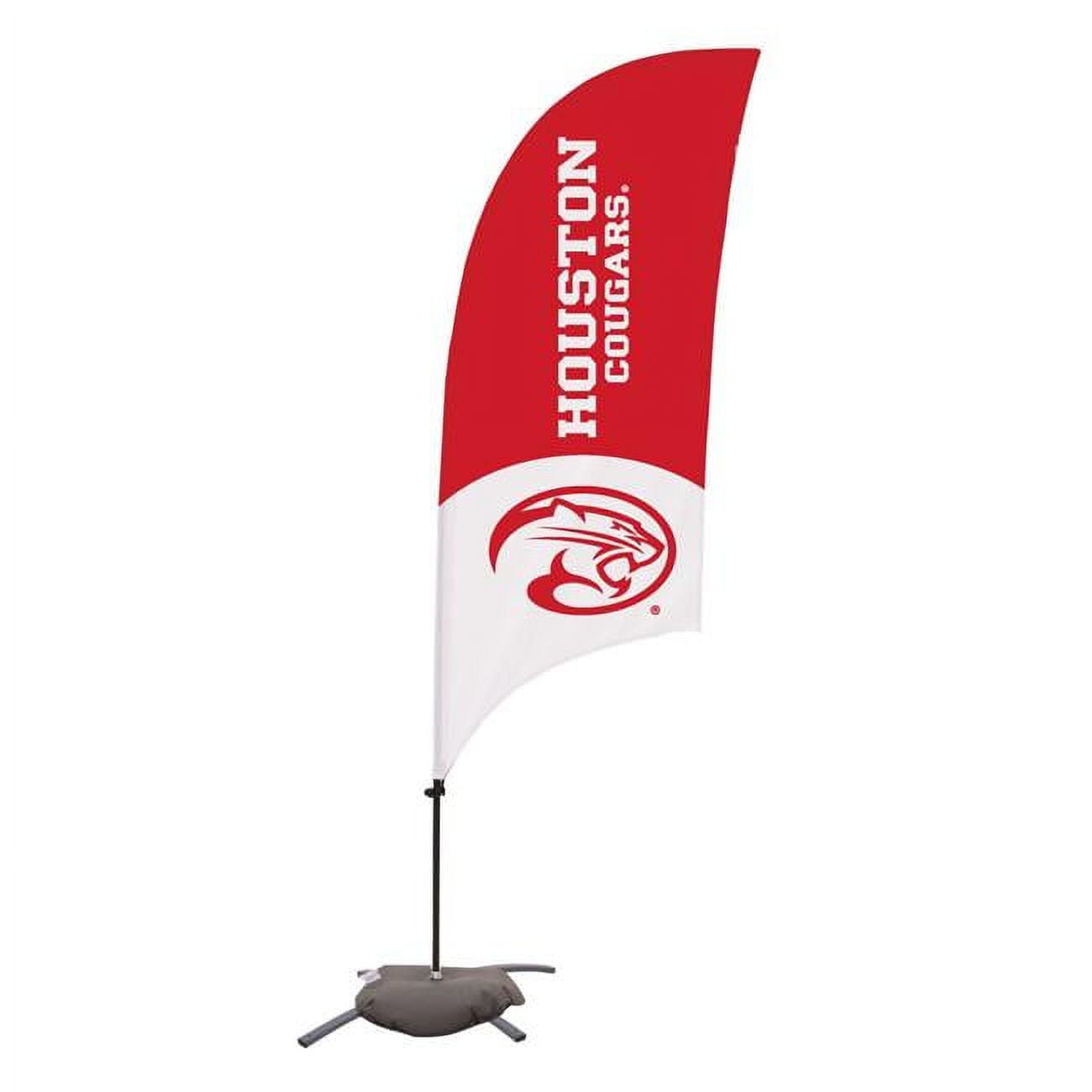 Victory Corps - Houston Cougars 7. 5 ft. Razor Feather Flag with Cross ...