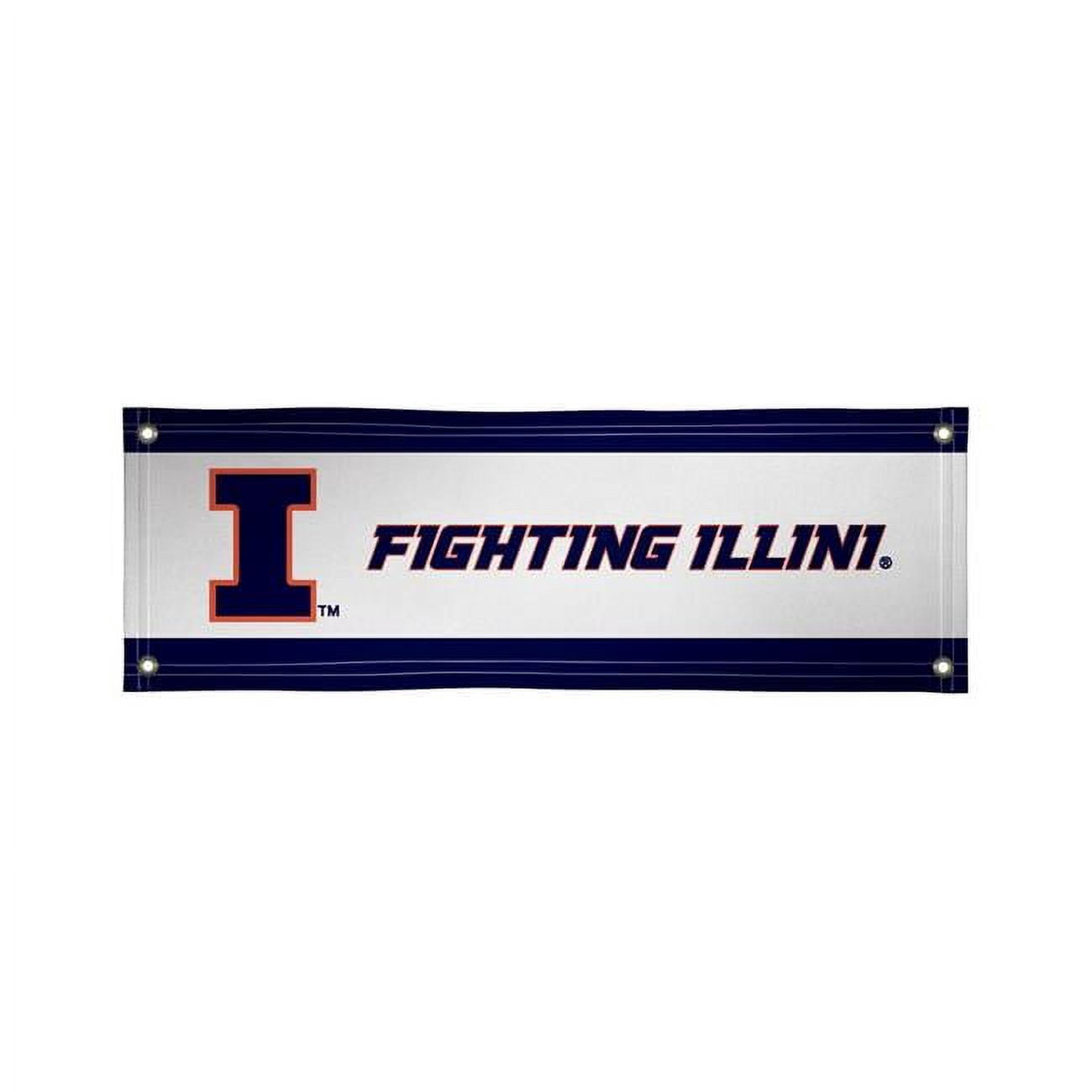 Illinois Fighting Illini 2' x 6' Stripes Vinyl Banner - Walmart.com