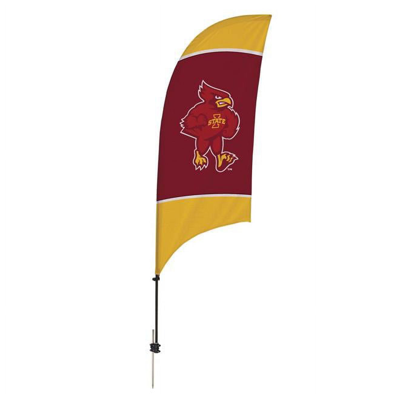 Victory Corps - Iowa State Cyclones 7. 5 ft. Razor Feather Flag with ...