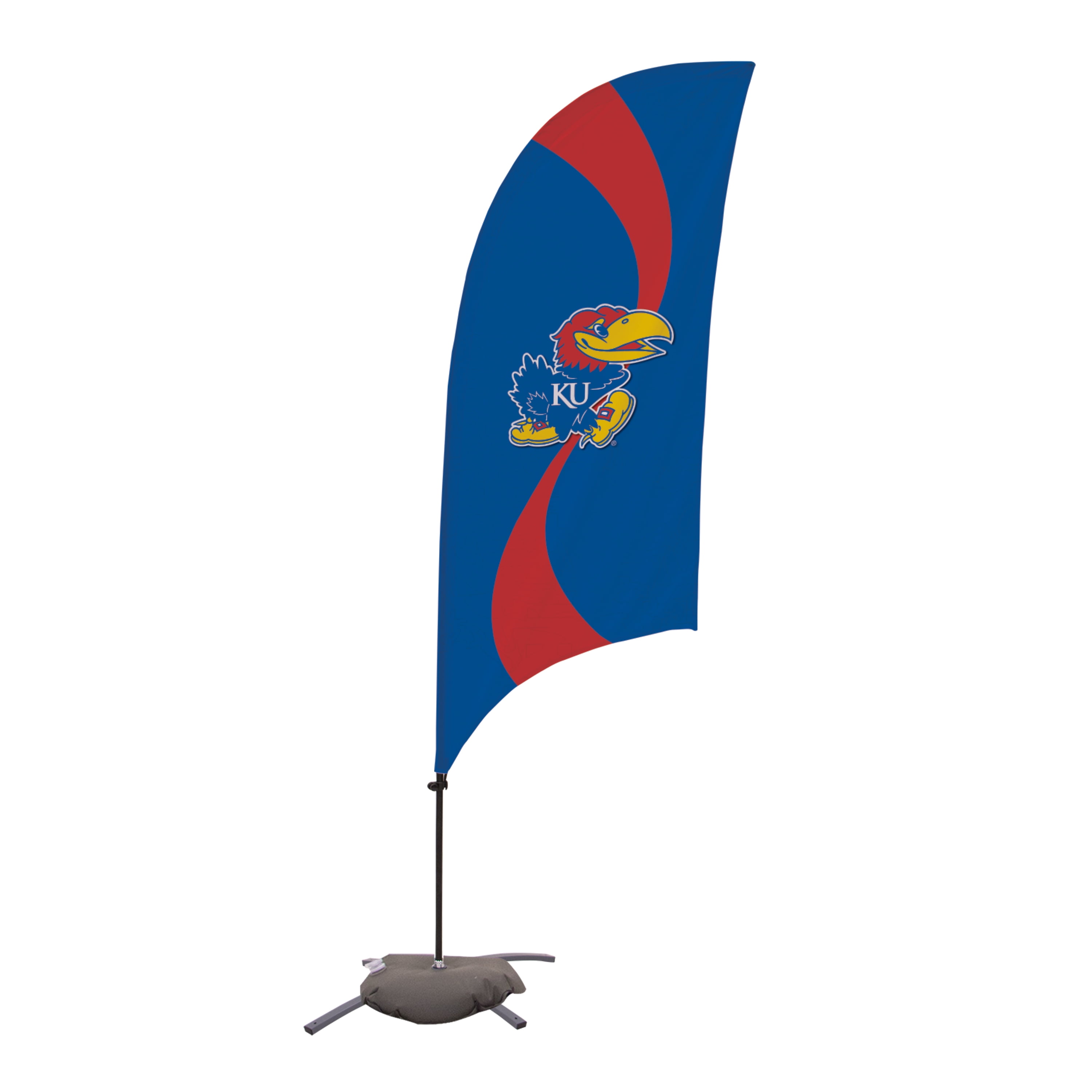 Kansas Jayhawks 7.5' College Sports Printed Feather Flag with Cross ...